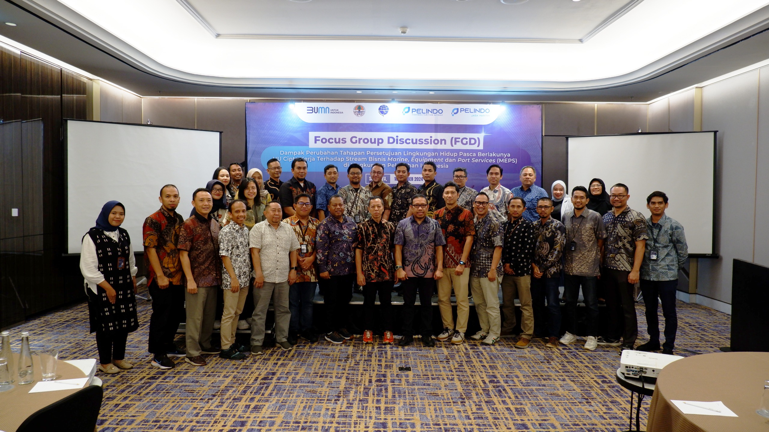 DUKUNG PELABUHAN BERKELANJUTAN BERWAWASAN LINGKUNGAN (ECOPORT), SPJM SELENGGARAKAN FGD ...